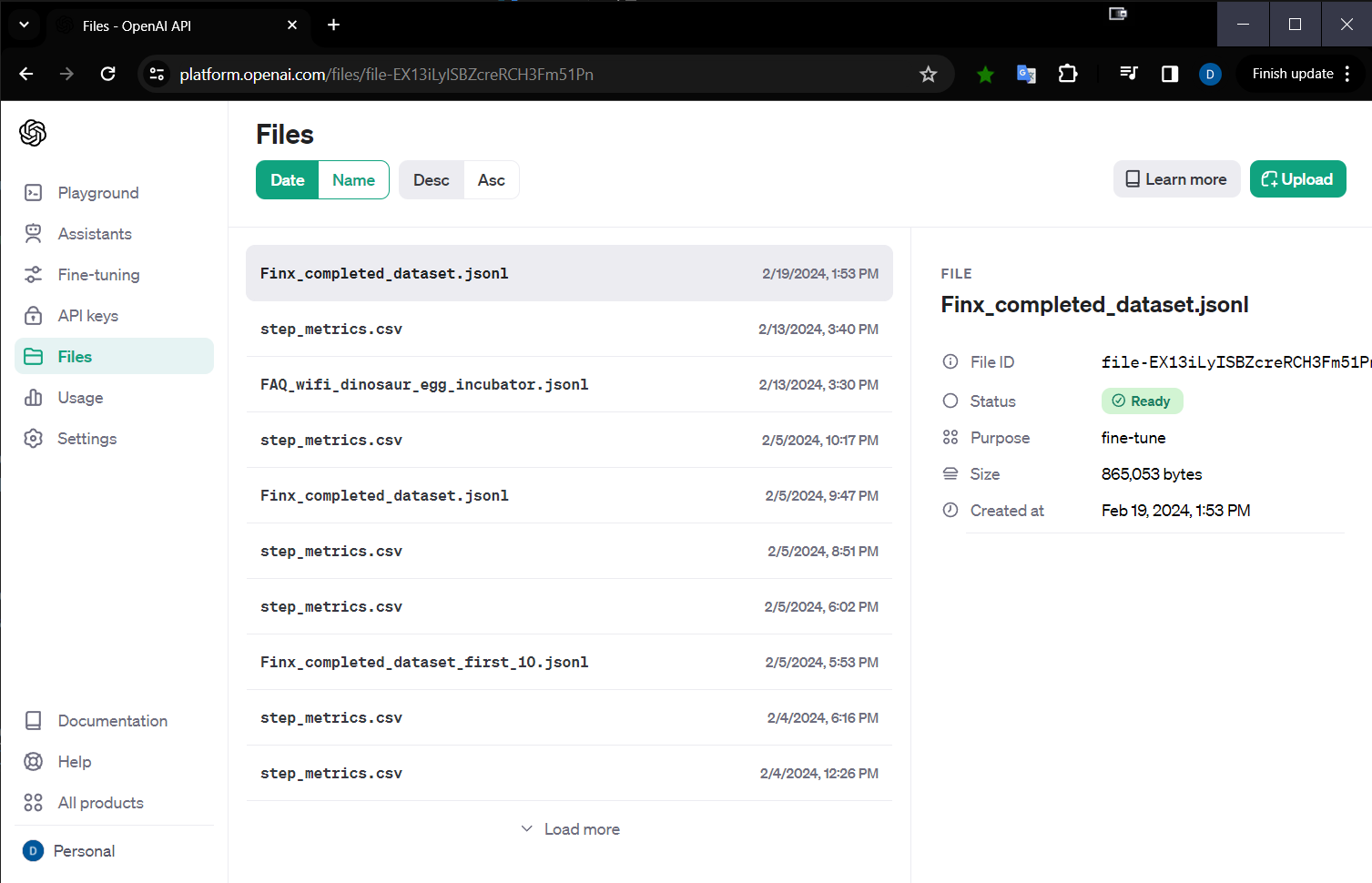 OpenAI Fine-Tuning (4/4): Training and Running ChrisGPT – Finxter Academy
